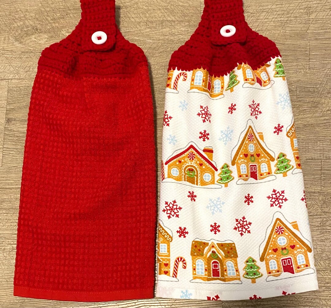 Gingerbread and Christmas Tree Themed, Matching Set of 2, Hanging ...