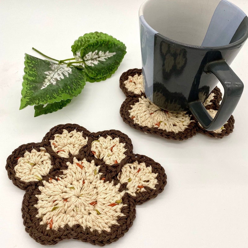 Paw Print Coasters - Etsy