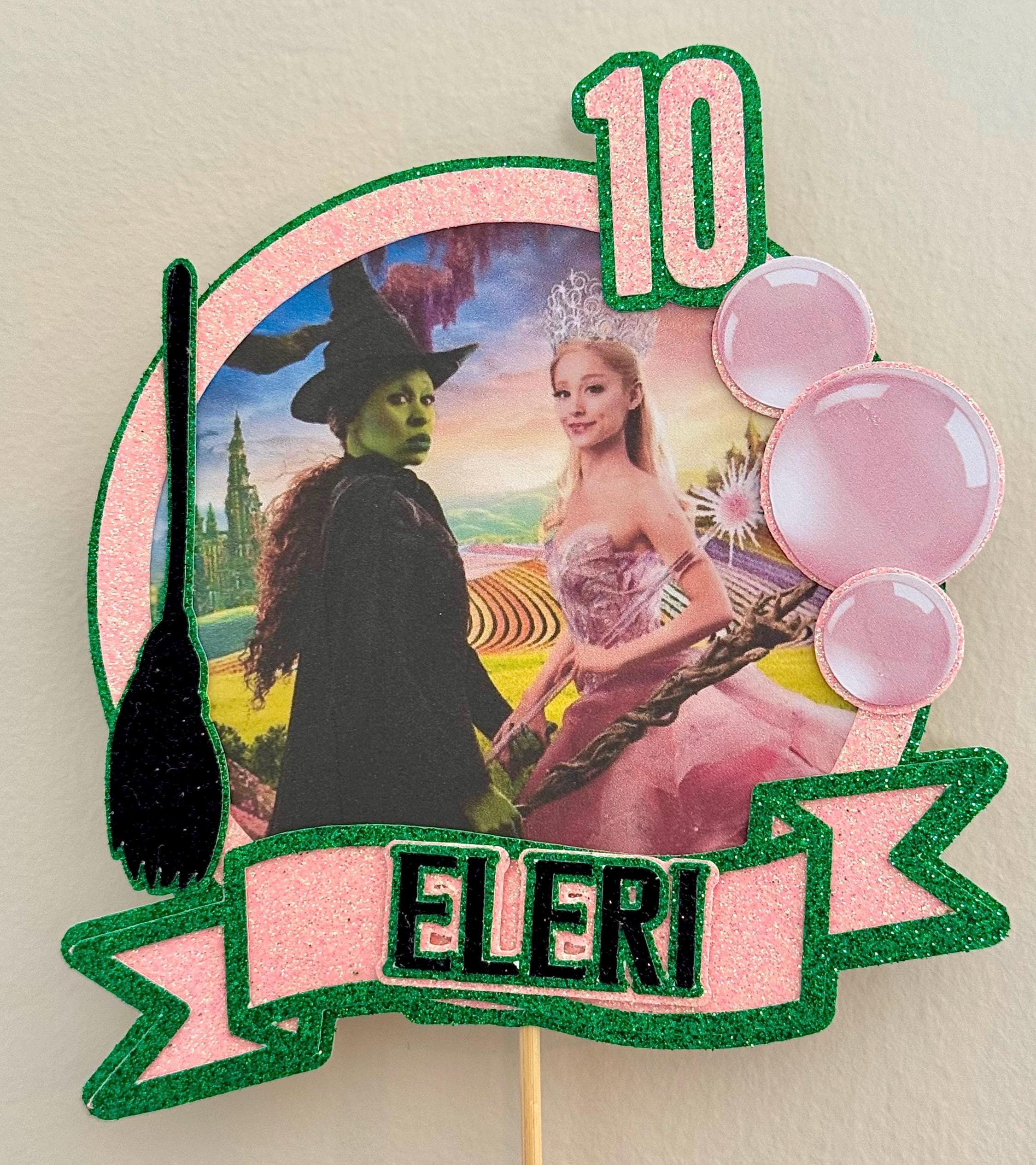 Wicked Elphaba and Glinda Themed Pop Out Birthday Cake Topper - Etsy