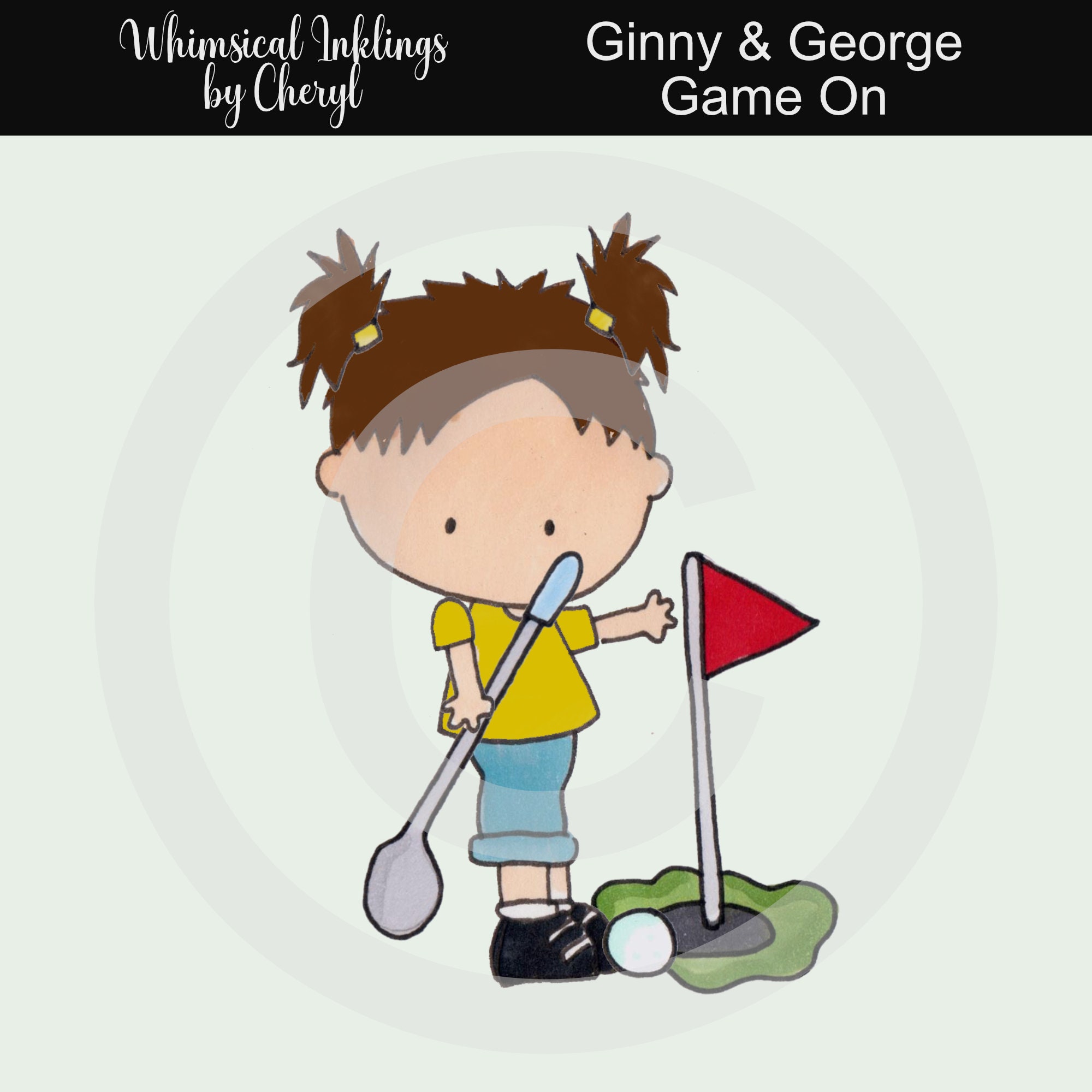 Ginny and George Game on PNG Clip Art - Etsy