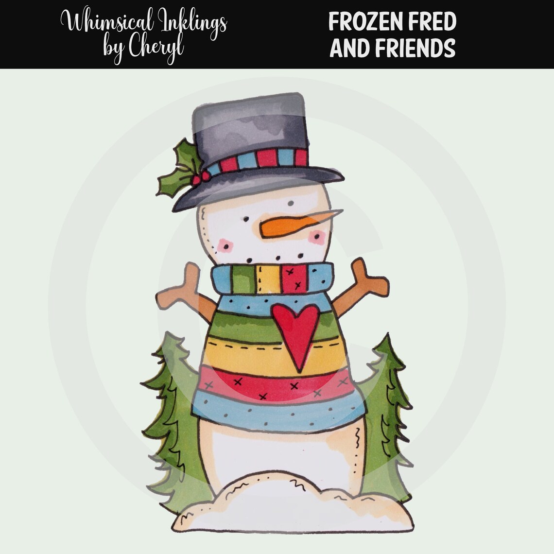 Frozen Fred and Friends PNG Clip Art - Etsy