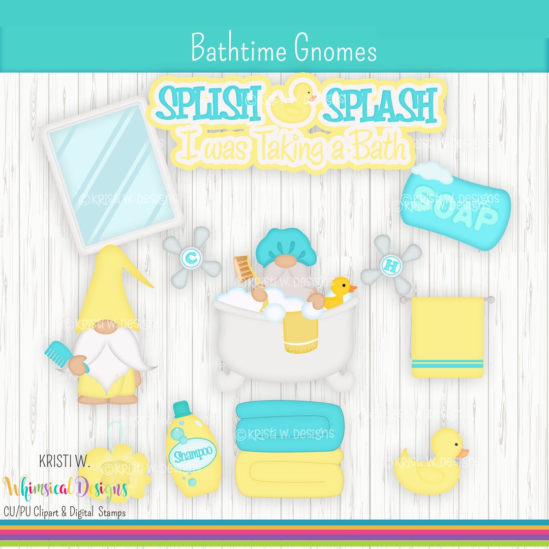 Bathtime Gnomes 2020 Digital PNG Clipart - Etsy
