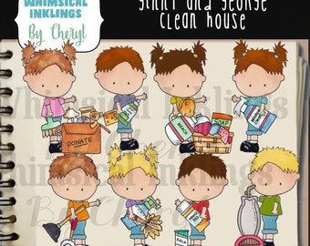 Ginny and George Halloween PNG Clip Art | Etsy