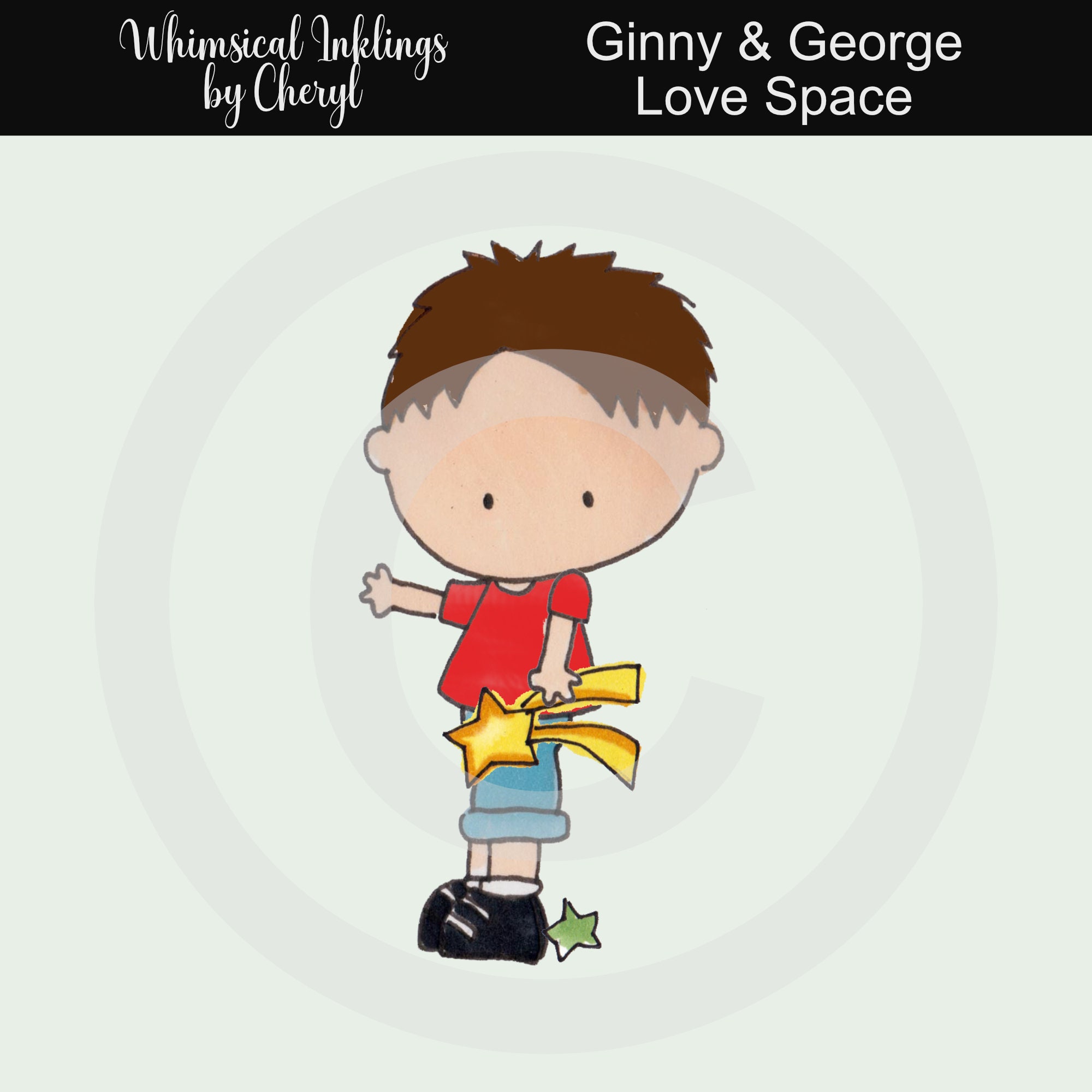 Ginny and George Love Space PNG Clip Art | Etsy