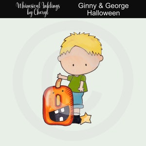 Ginny and George Halloween PNG Clip Art - Etsy