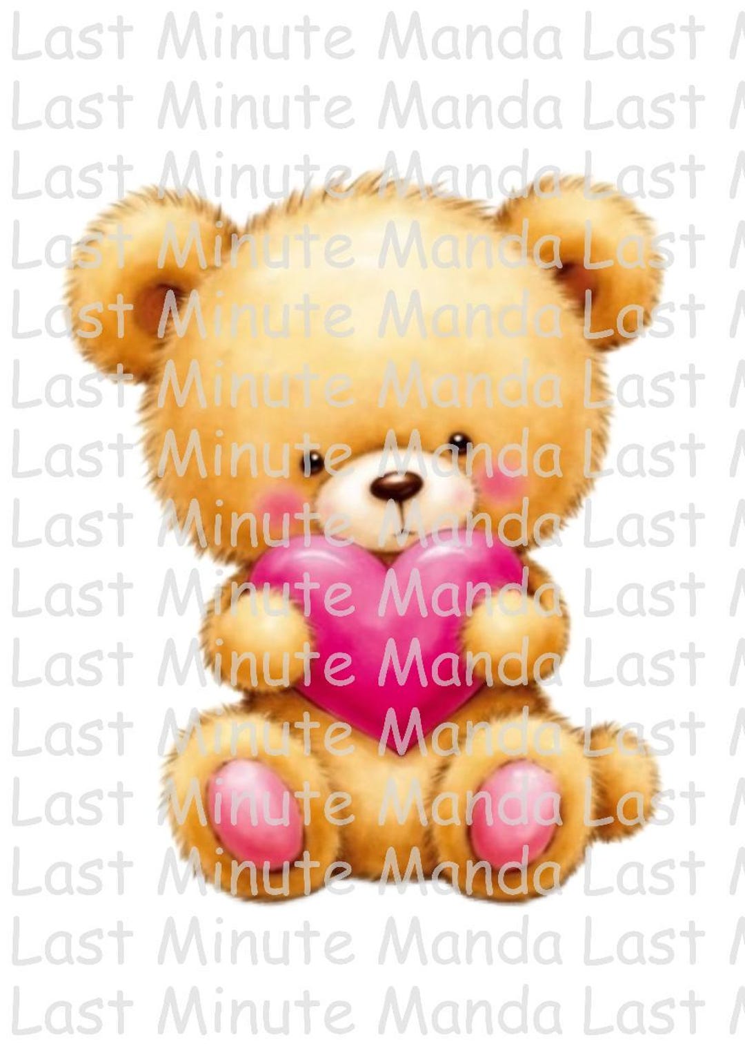 Little Ted Clipart Set | Cute Teddy Bear PNG & JPEG | A5 A6 A7 Pre ...