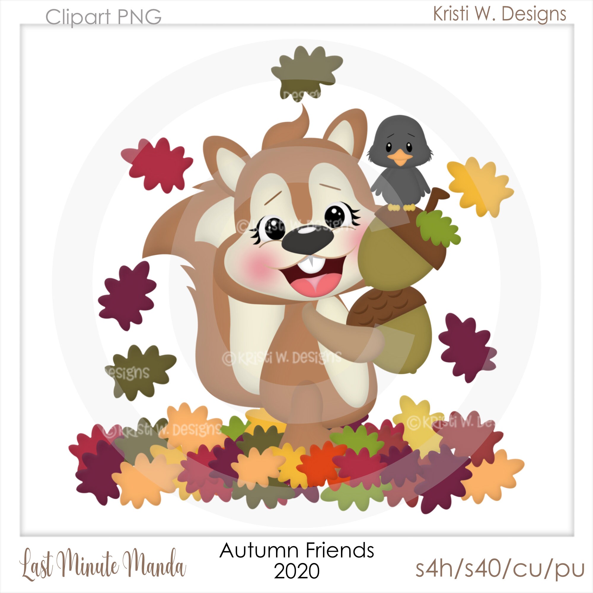 Autumn Friends 2020 Digital PNG Clipart - Etsy