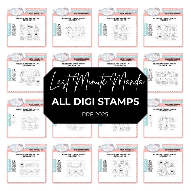 Digi Stamp - Etsy