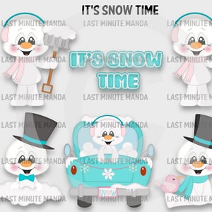 It's Snow Time Transparent PNG Clipart - Etsy