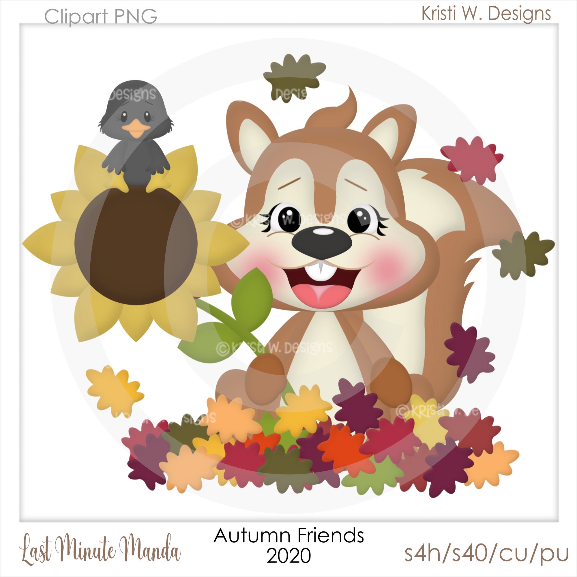 Autumn Friends 2020 Digital PNG Clipart - Etsy
