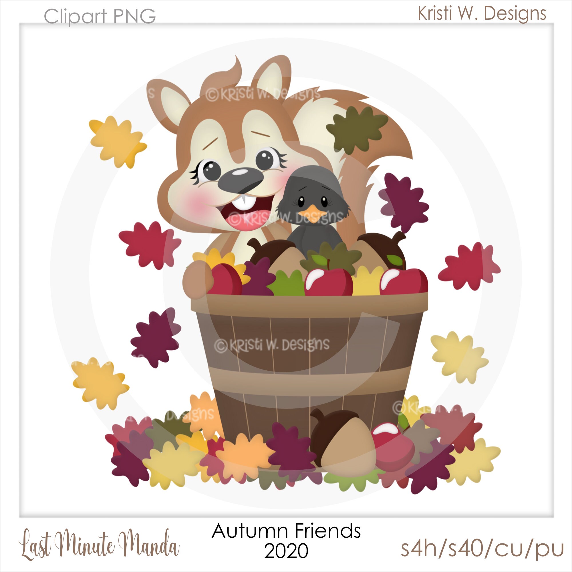 Autumn Friends 2020 Digital PNG Clipart - Etsy