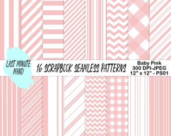 GIRLY PATTERNS Digital Paper Downloads / Girl Printables - Etsy