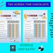 Screen Time Checklist for Kids / Digital Printable / Encourage Earning ...