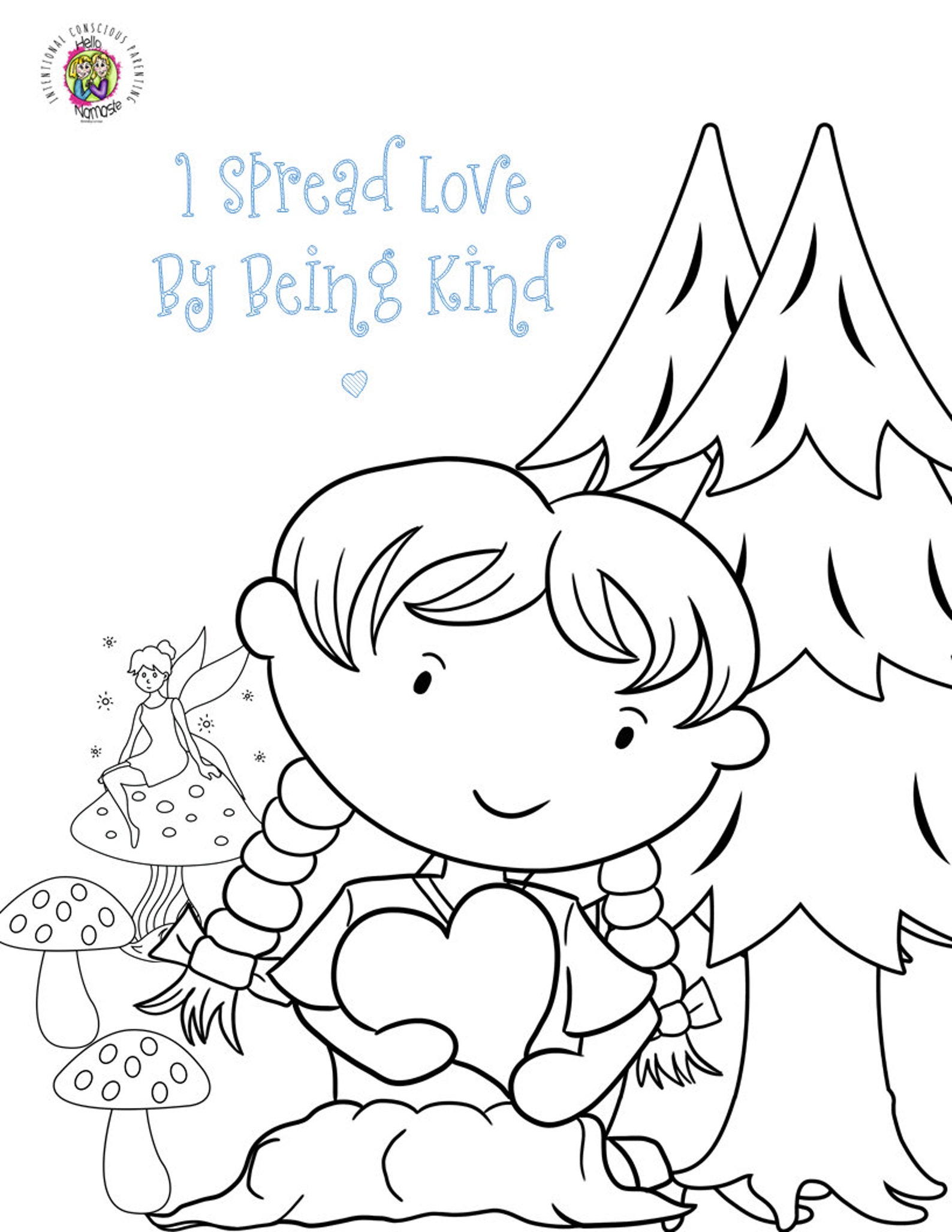Valentine's Affirmation Kids Coloring Pages - Etsy
