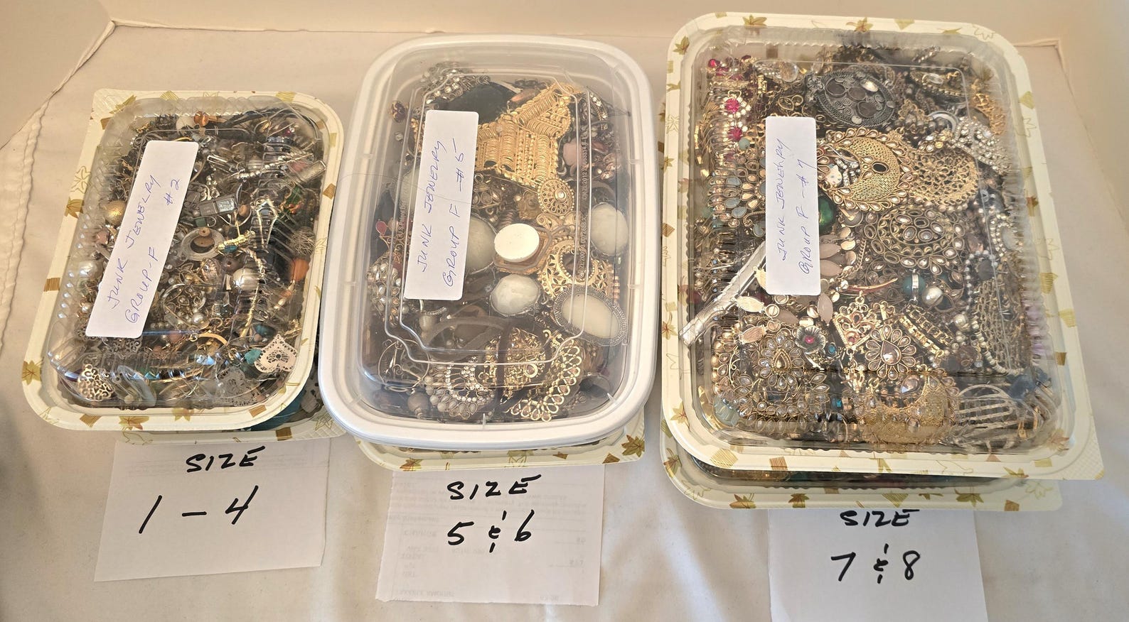 VTG and RETRO, JUNK Jewelry Lot 2 Craft Projects, Collage, Bling ...