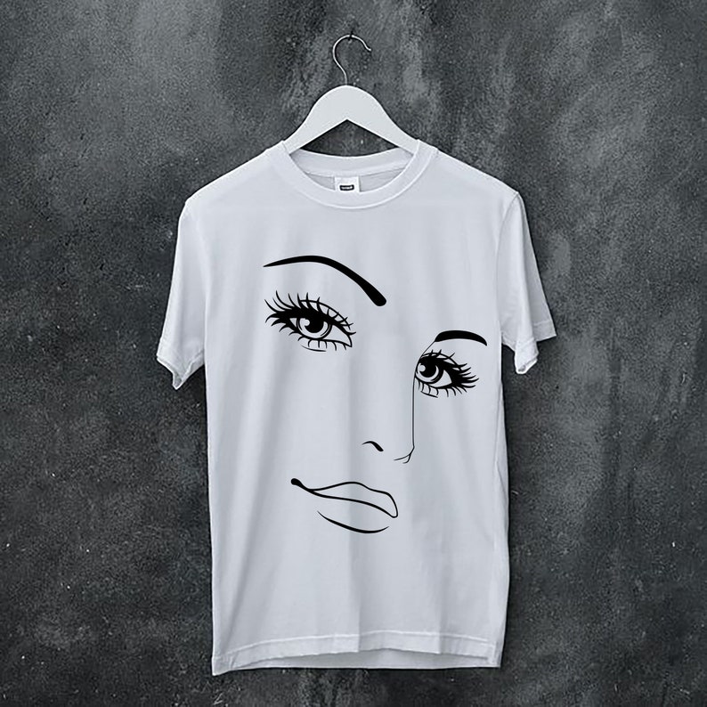 Women Face Svg Women Head Svg Line Art Svg Beauty Face Svg - Etsy