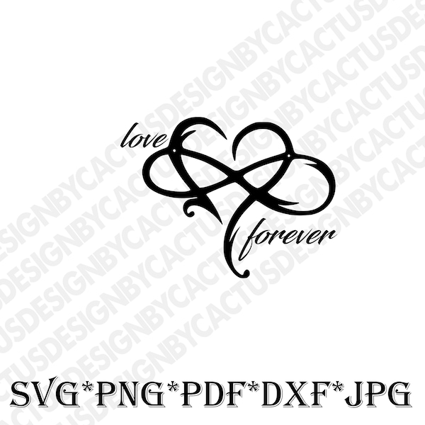 Infinity Heart Dxf - Etsy