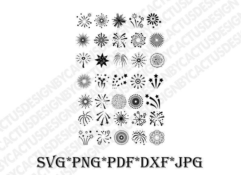 Fireworks Bundle Svg, Fireworks Svg Cut , Fireworks Clipart,fireworks ...