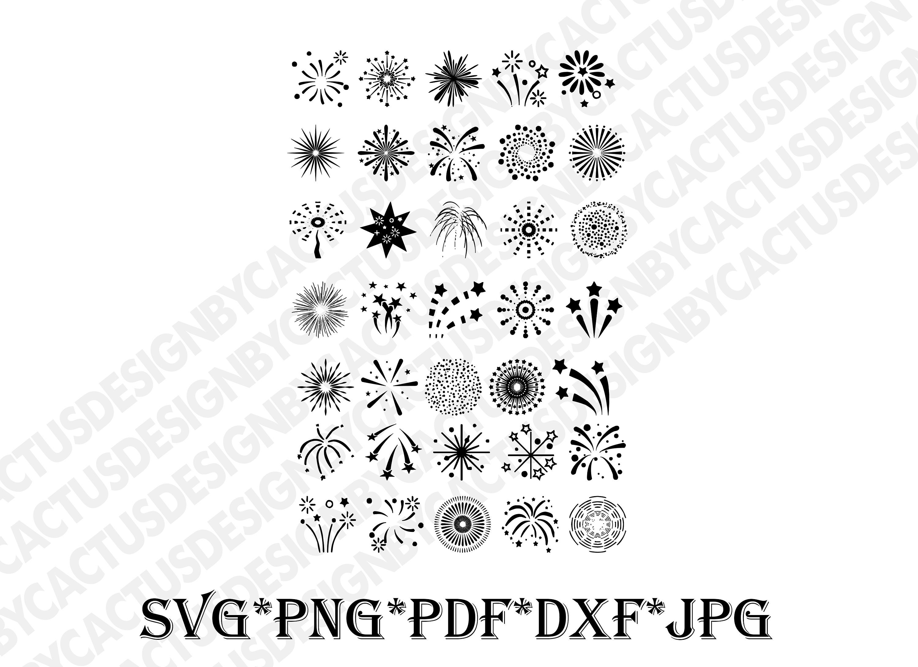Fireworks Bundle Svg, Fireworks Svg Cut , Fireworks Clipart,fireworks ...