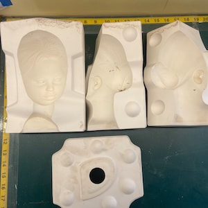 Vintage Girl Bust Slip Casting Mold - Etsy