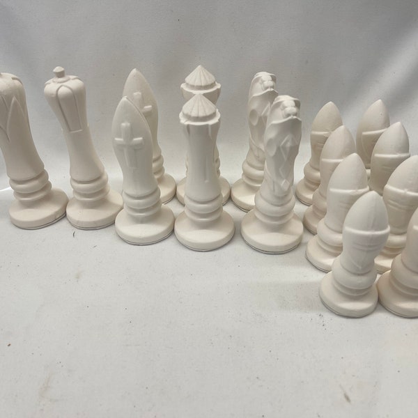 Ceramic Chess Set - Etsy