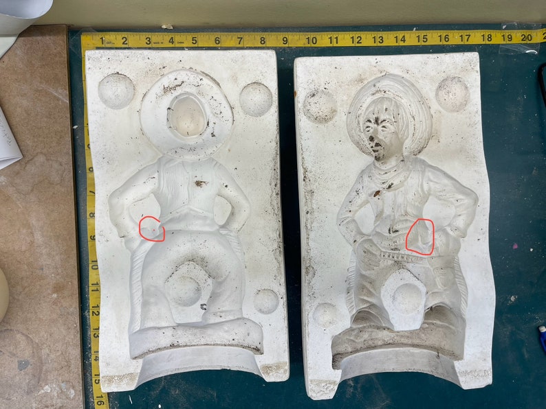 Vintage Cowboy Slip Casting Mold - Etsy