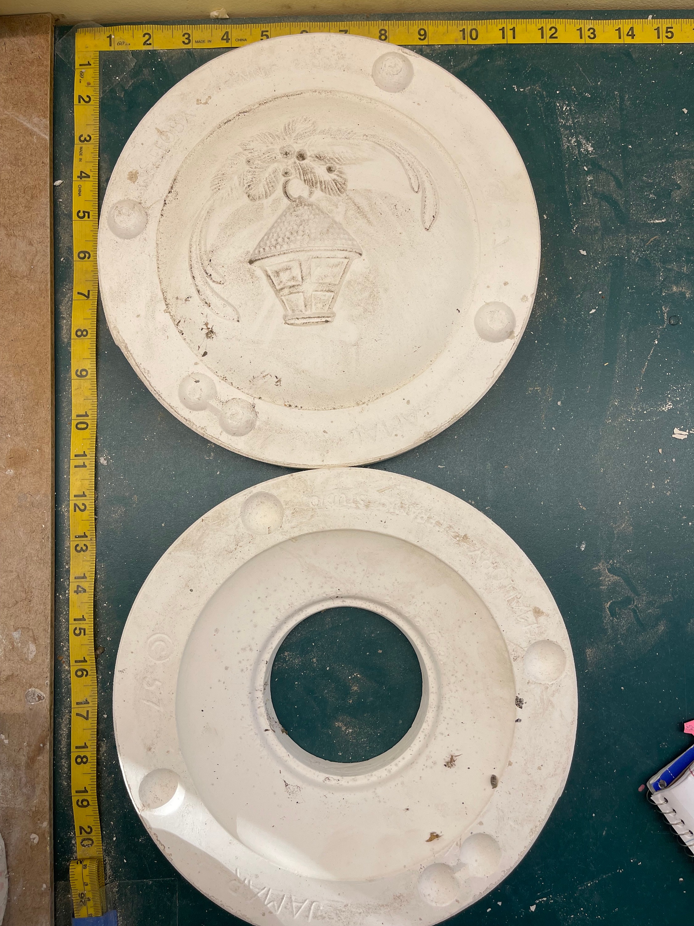 Vintage Lamp Plate Slip Casting Mold - Etsy