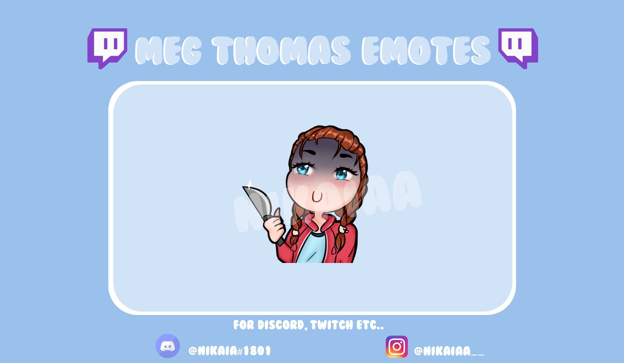 Meg Thomas Smirk Dead by Daylight Emotes Twitch - Etsy