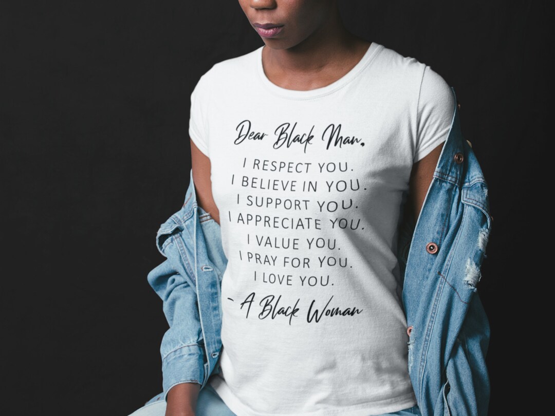 DEAR BLACK Man/dear Black Man Tee/black History Month/african American ...