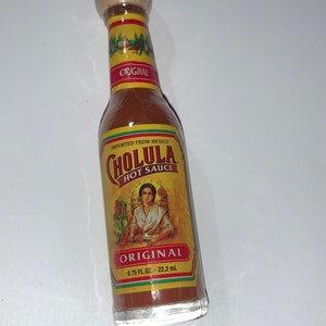 Mini Cholula Hot Sauce Keychain / Mini Cholula Hot Sauce / Hot Sauce ...