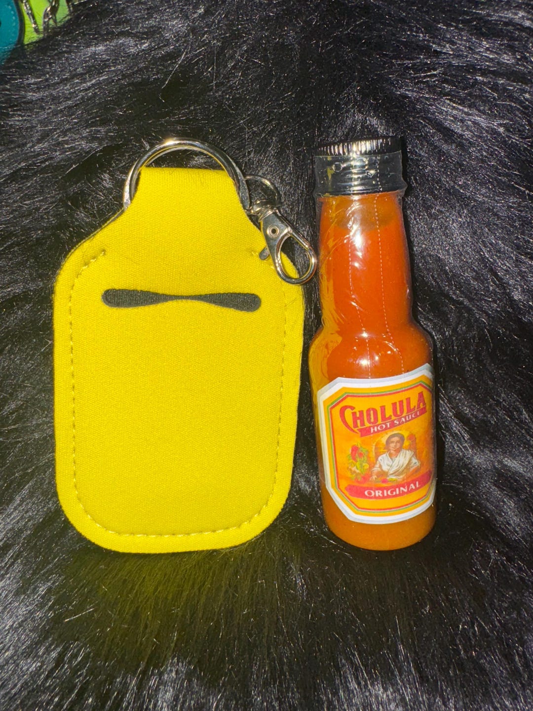NEW Mini Cholula Hot Sauce Keychain / Cholula Hot Sauce / Keychain ...