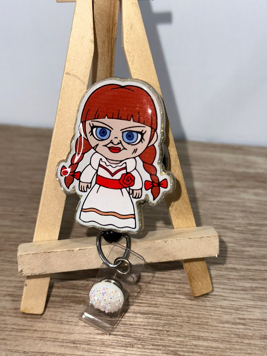 Annabelle Badge Reel / Horror Badge Reel / Halloween Badge - Etsy