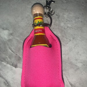 Mini Cholula Hot Sauce Keychain / Mini Cholula Hot Sauce / Hot Sauce ...