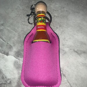 Mini Cholula Hot Sauce Keychain / Mini Cholula Hot Sauce / Hot Sauce ...