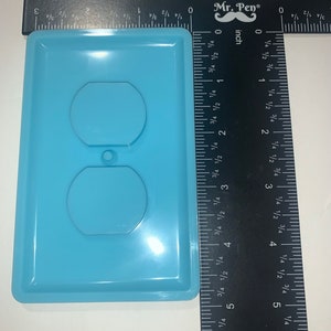 Single Outlet Plate Silicone Mold / Rectangular Light Switch Cover ...