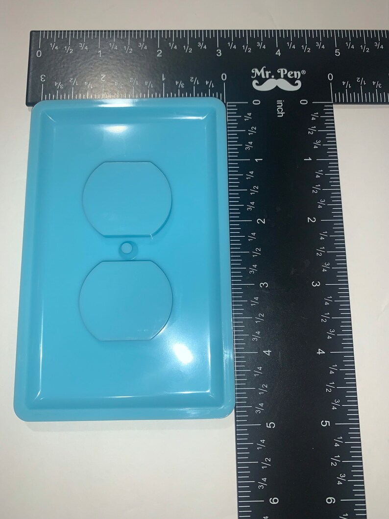 Single Outlet Plate Silicone Mold / Rectangular Light Switch Cover ...