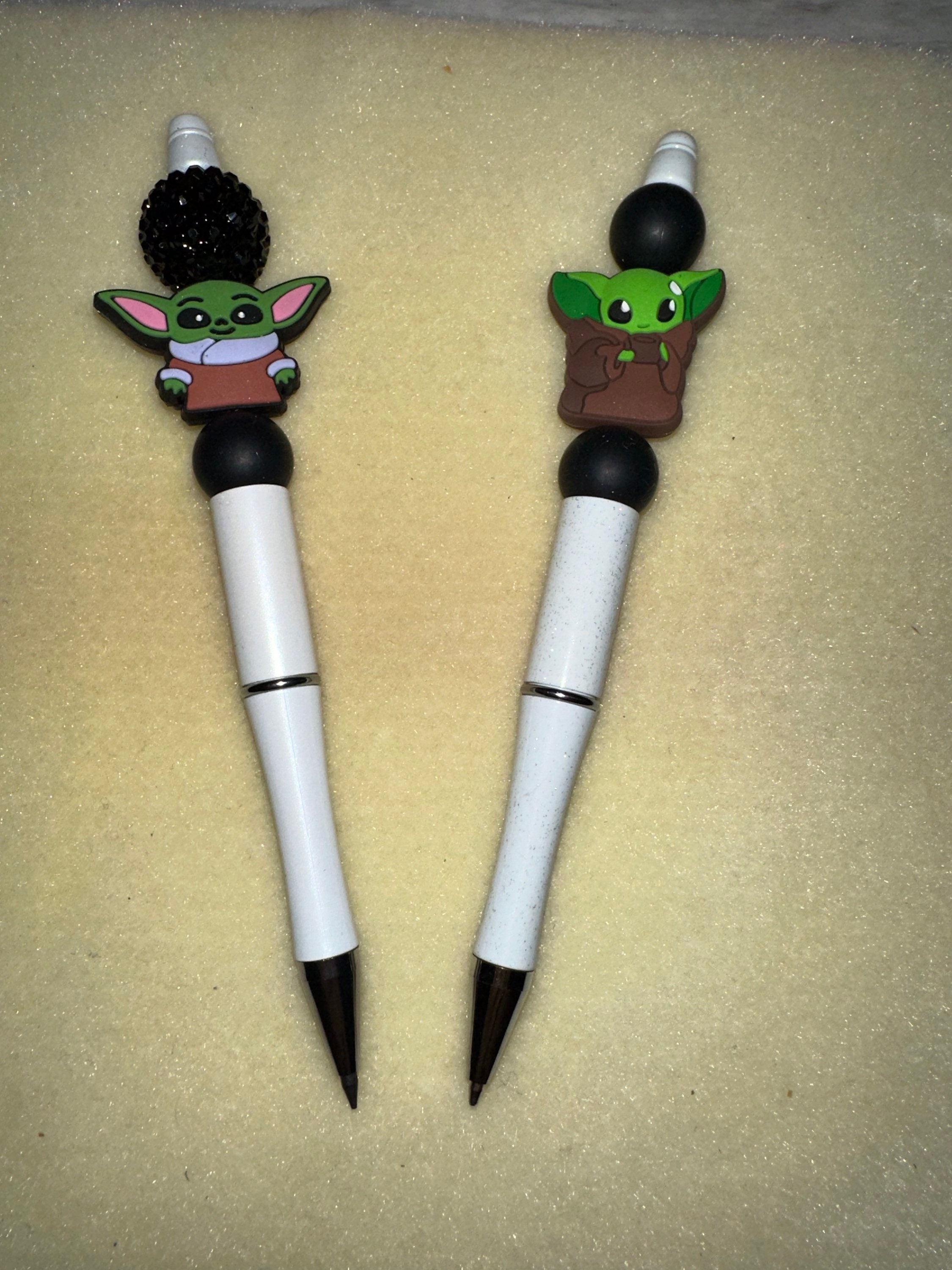 Baby Yoda Beaded Pen and Pencil Set / Baby Yoda Beaded Pen / - Etsy