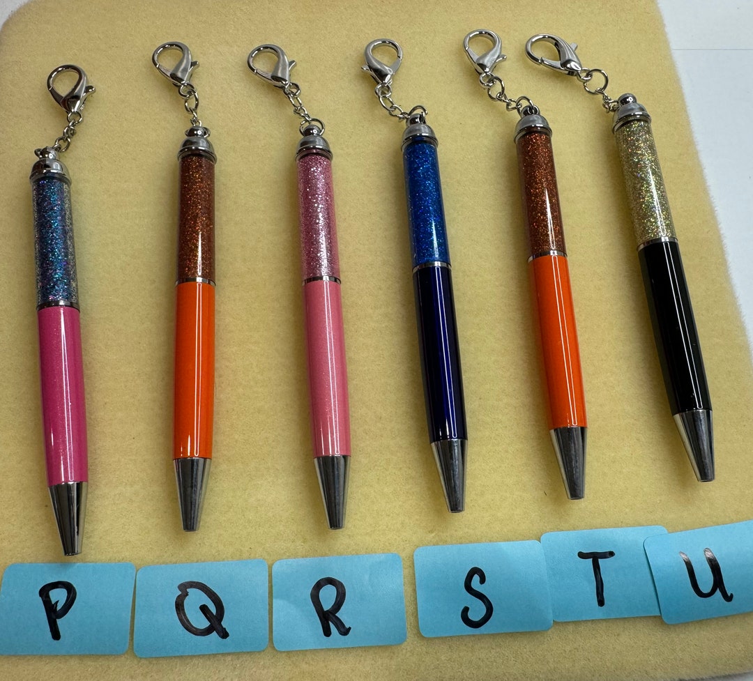 Cute Mini Glitter Pen Keychain / Cute Mini Glitter Pen / Mini Glitter ...