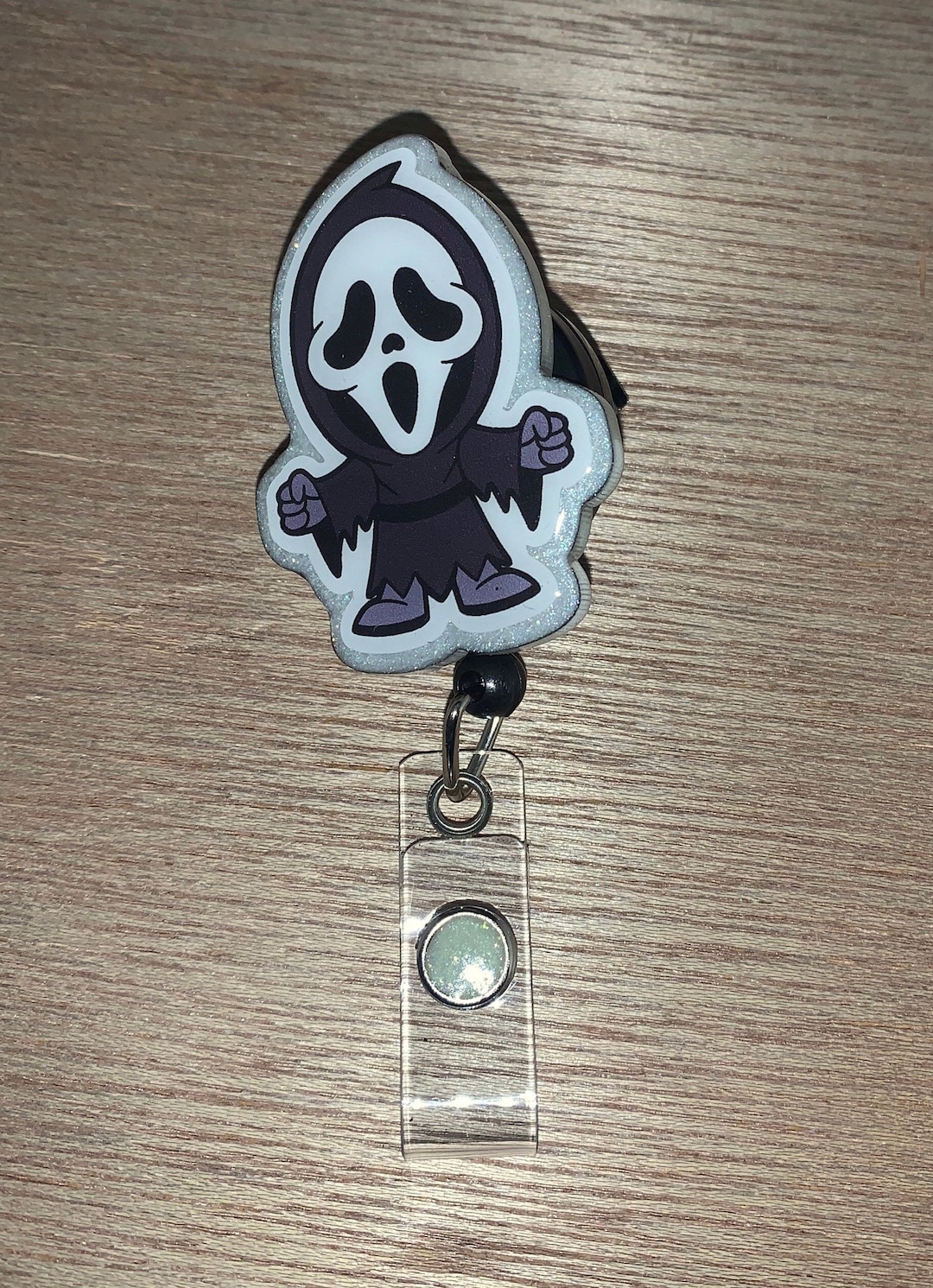 Ghost Face Badge Reel / Halloween Badge Reel / Horror Badge Reel - Etsy