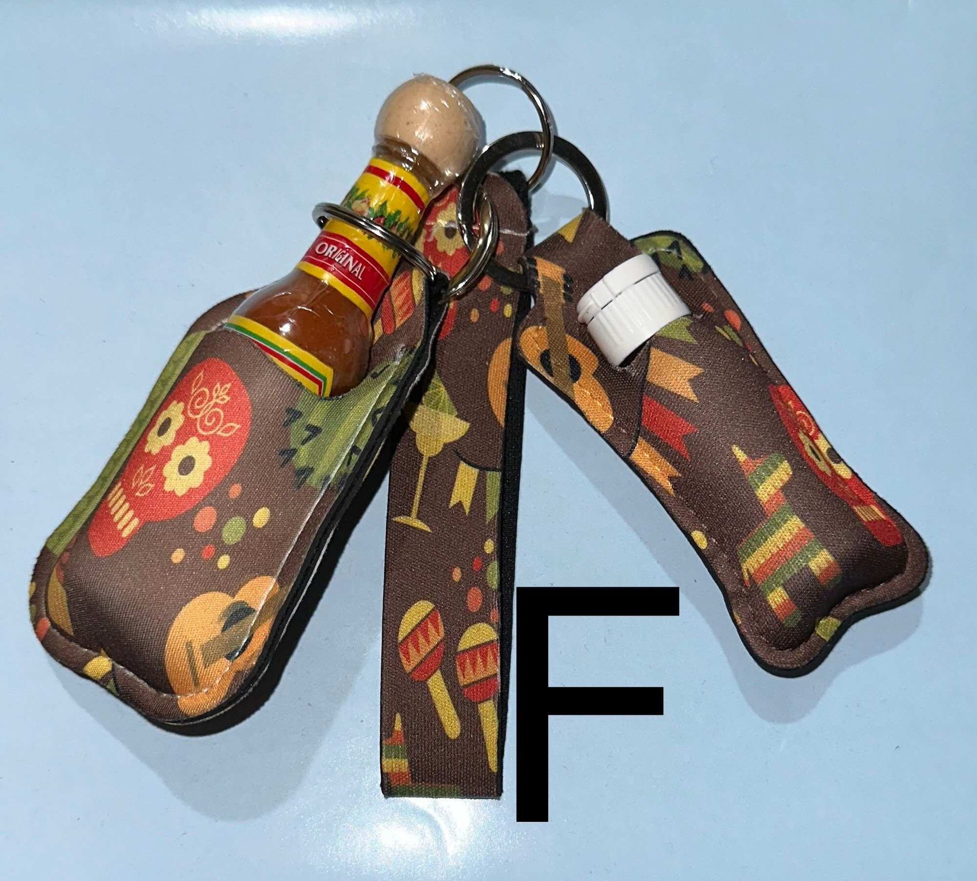 Mini Chula Hot Sauce N Mini Tajin Keychain / Mini Tajin Keychain / Mini ...