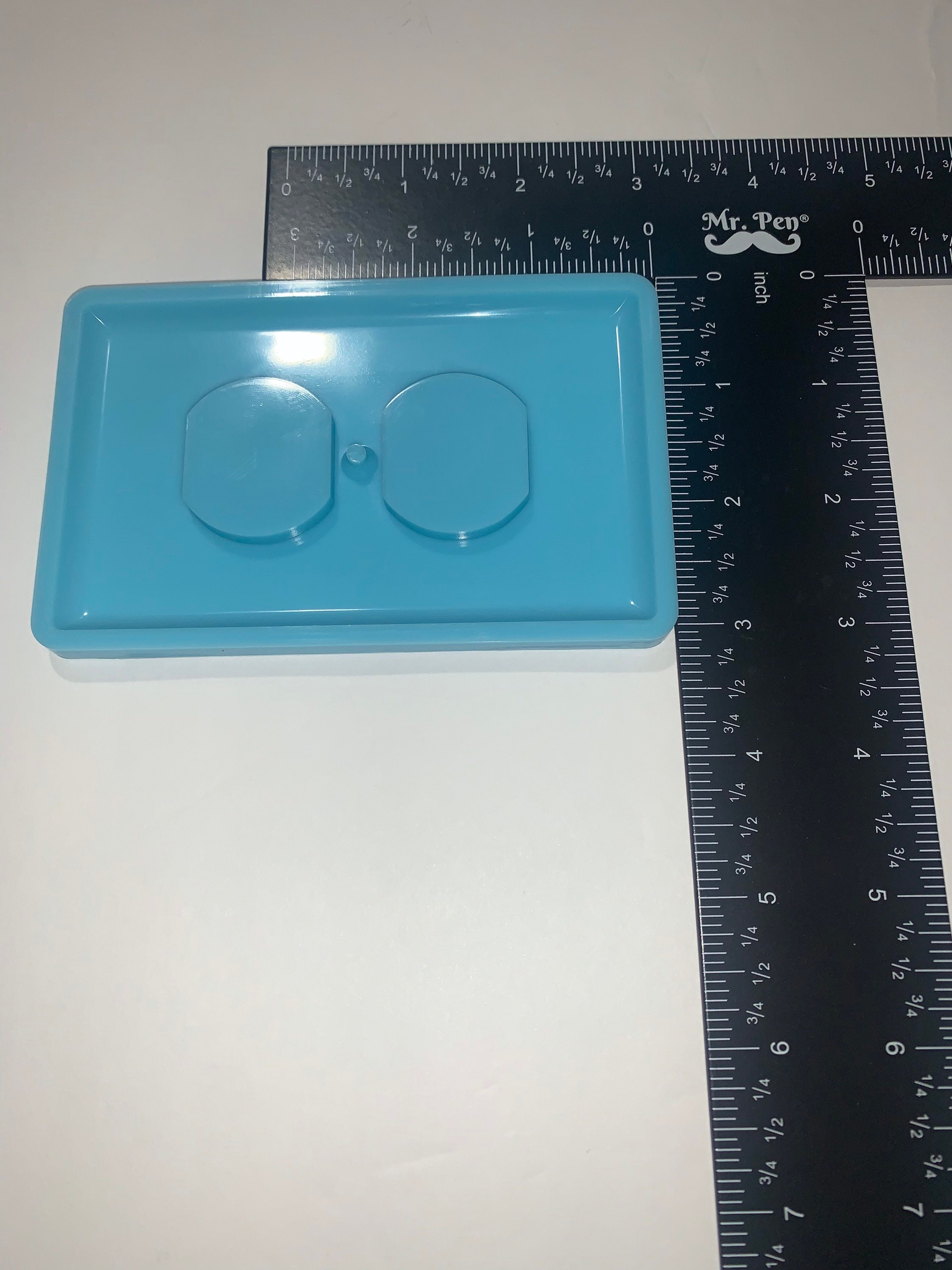 Single Outlet Plate Silicone Mold / Rectangular Light Switch Cover ...