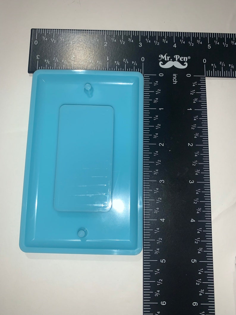 Single Outlet Plate Silicone Mold / Rectangular Light Switch Cover ...
