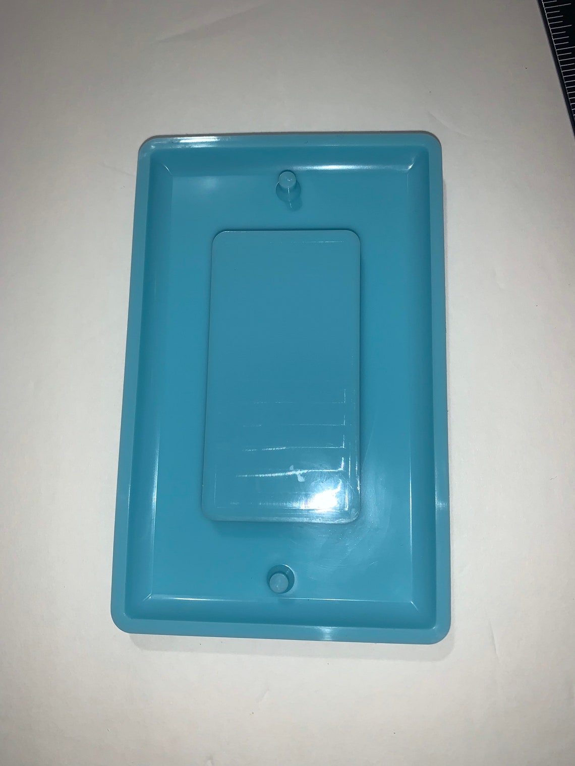 Single Outlet Plate Silicone Mold / Rectangular Light Switch Cover ...