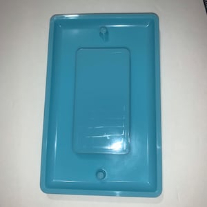 Single Outlet Plate Silicone Mold / Rectangular Light Switch Cover ...
