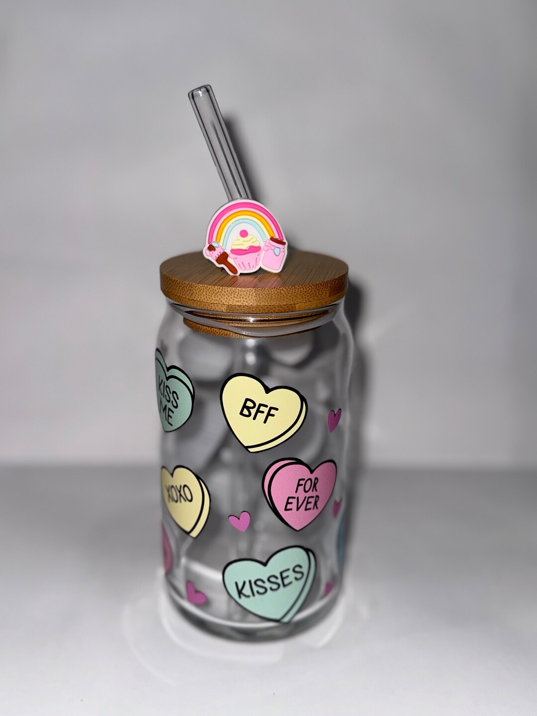 Libby Glass Can / Cute Libby Glass Can / Heart Libby Glass Can / Libby ...