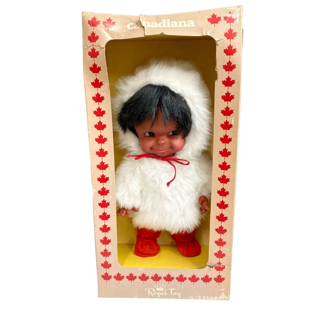 Regal Toy Canadiana Inuit Eskimo Doll Vintage Never Removed - Etsy