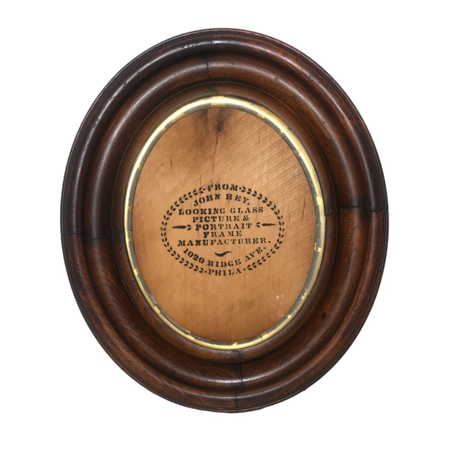 Antique 1800's Victorian Oval Dovetail Picture Frame John - Etsy