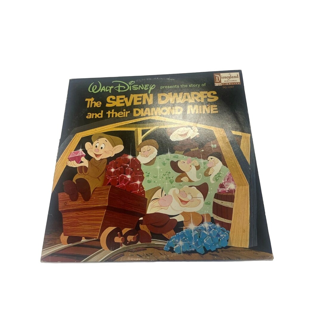 The Seven Dwarfs & Their Diamond Mine Disney Vinyl Record - Etsy