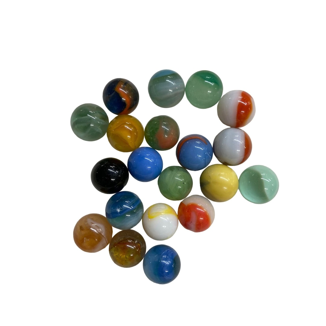 Lot of 20 Vintage Marbles A - Etsy