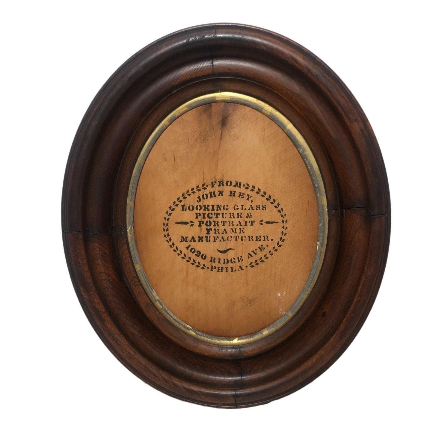 Antique 1800's Victorian Oval Dovetail Picture Frame John - Etsy